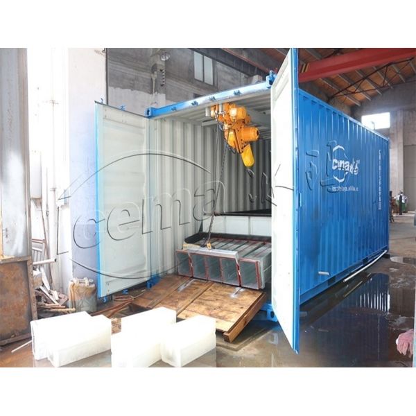 Quality RefComp Compressor 31.25KW 8T Container Block Ice Machine Removable for Port and for sale