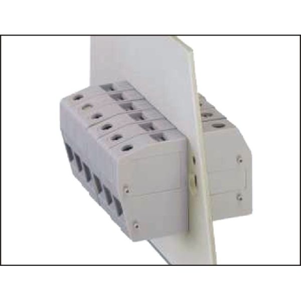 Quality Screw M5 Terminal Block Connector Through Wall 100A / 600V 12.1mm Element Width for sale