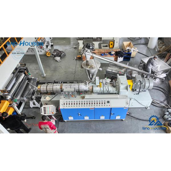 Quality Sino-Holyson Automatic SPC Floor Manufacturing Equipment / SPC Floor Sheet for sale