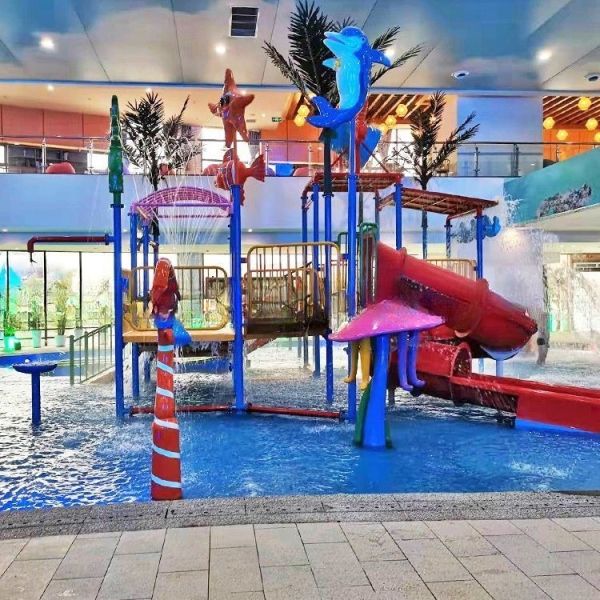 Quality 7m Height  Water House Splash Water Playground Park Environmental Friendly for sale