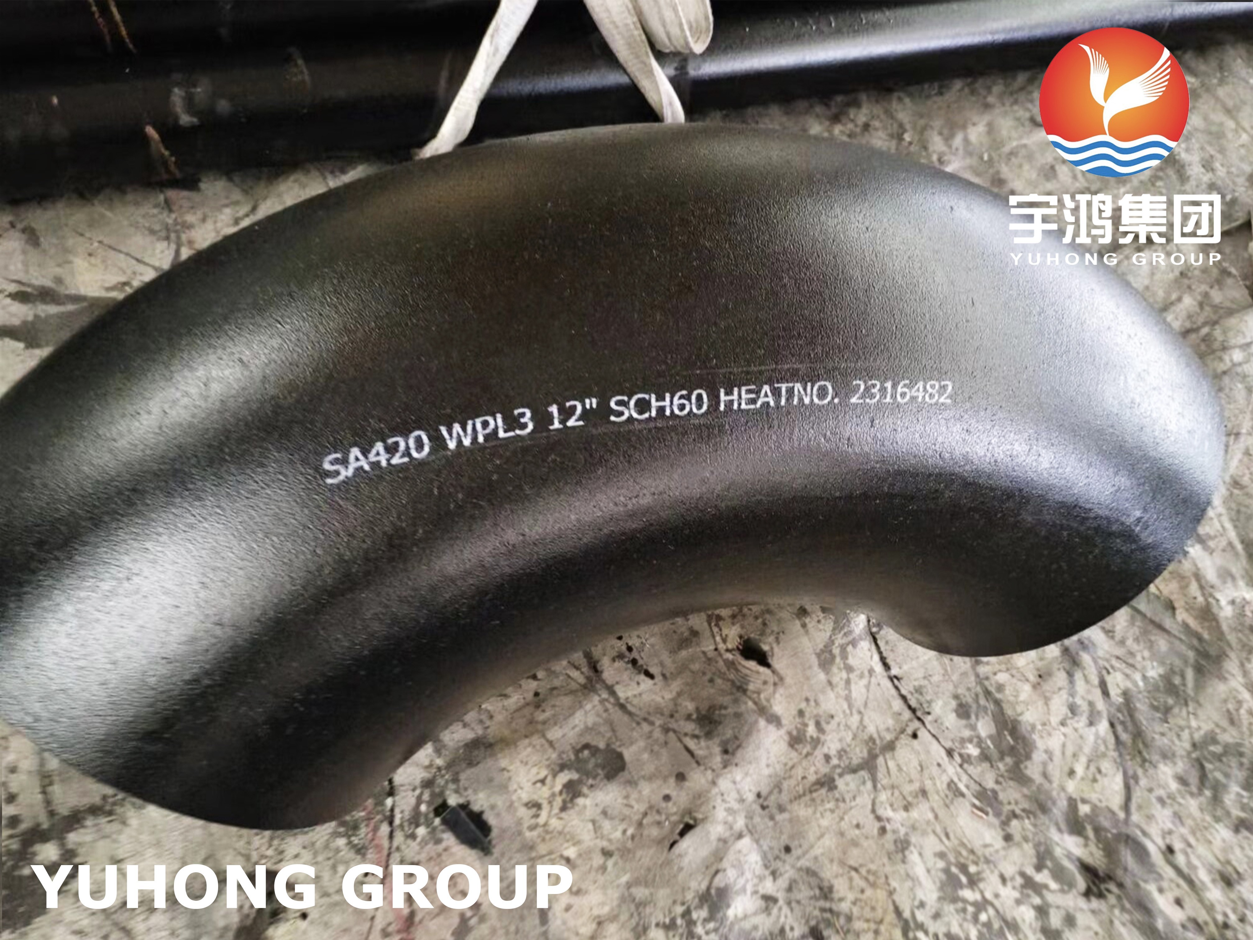 Quality ASTM A420 WPL3 Low Temperature Long Radius Butt Weld Elbow Steel Fitting for sale