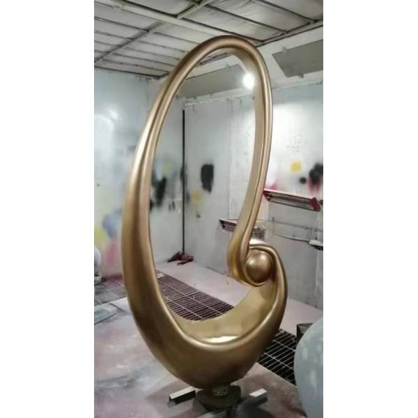 Quality Abstract Metal Garden Sculpture , Outdoor Metal Art Bronze Sculpture for sale