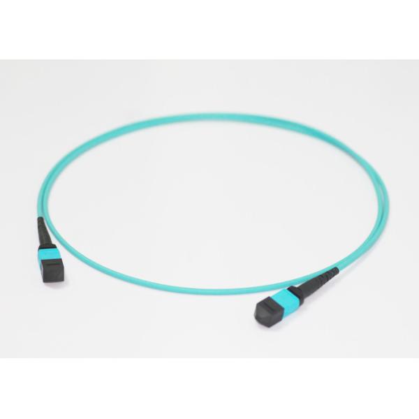 Quality 24 Cores Fiber Optic MPO MTP Cable / OM4 Aqua LSZH MTP Fiber Optic Cable for sale