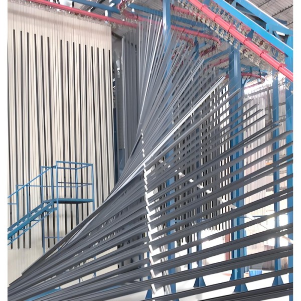 Quality Compact Design Vertical Powder Coating Equipment for Aluminum Profiles - Fit European Workshop Space for sale