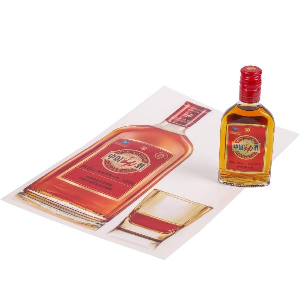 Quality e Customized Label Sticker wine Proof Clear Bottle Labels Stickers for sale