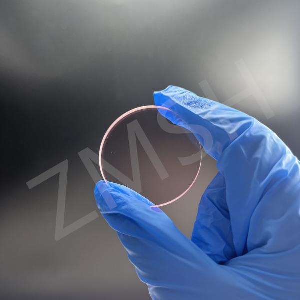 Quality Ti3+ Red Sapphire Laser Al2O3 Single Crystal Optical Windows Customized Safety for sale