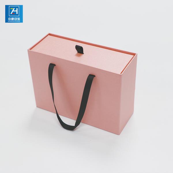 Quality Varnishing 1200gsm Rigid Cardboard Sliding Drawer Box for sale