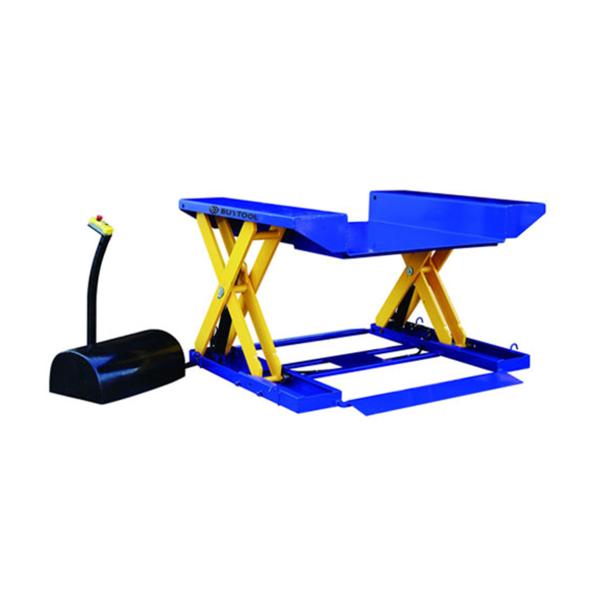 Quality Auto Zero Low Profile Electric Scissor Lift Table For Pallets Load By Pallet Truck  1.5ton for sale