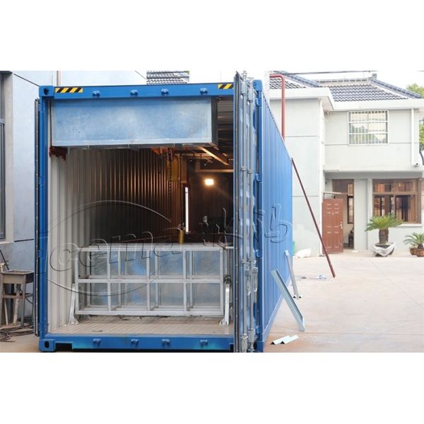 Quality RefComp Compressor 31.25KW 8T Container Block Ice Machine Removable for Port and for sale