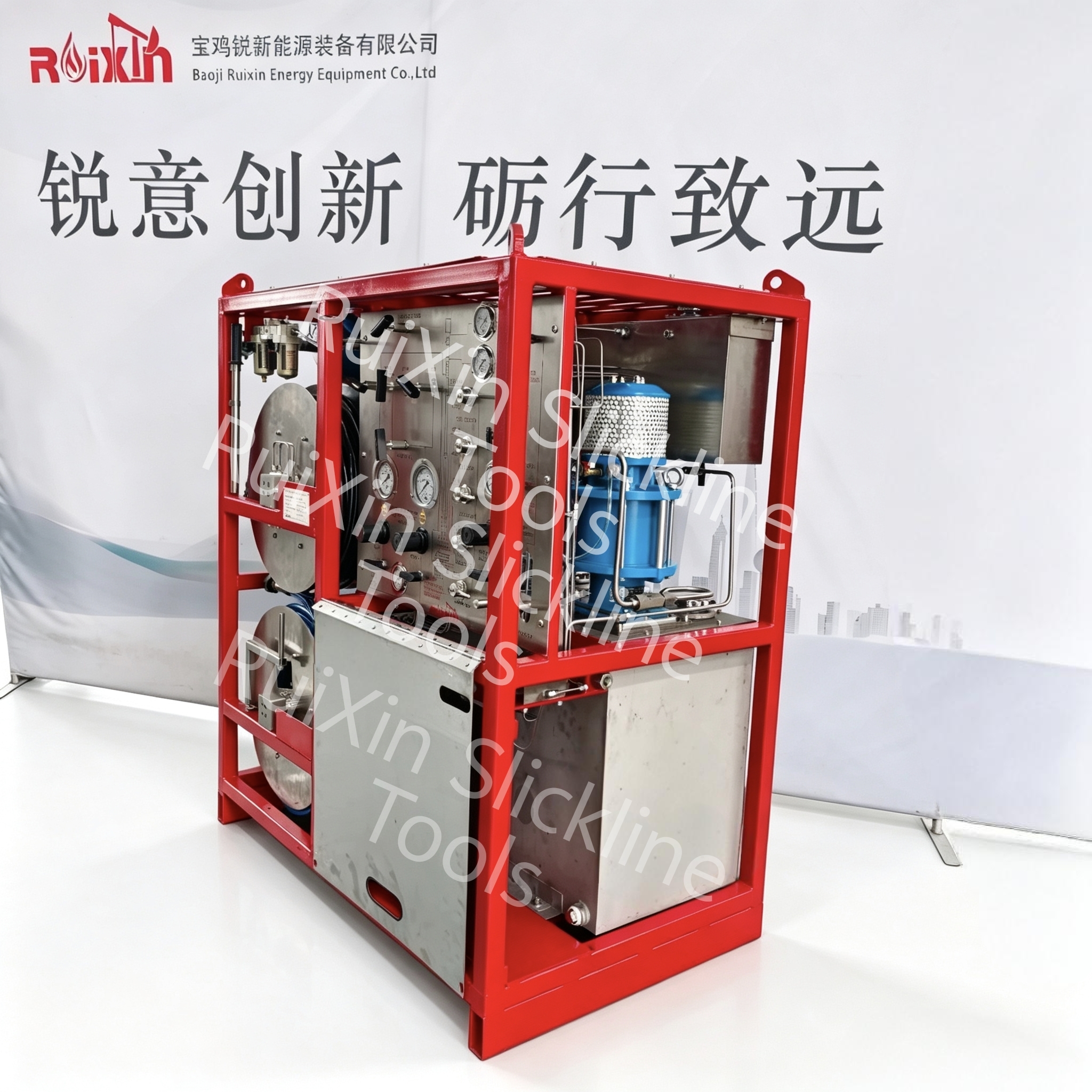 Quality Slickline PCE Hydraulic Control Grease Injection Pump System 5000PSI ～15000PSI for sale