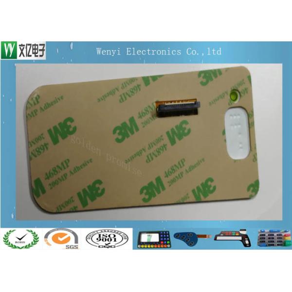 Quality Control Keypad Flat Membrane Switch Keypad No Embossing With 0.20mm PET Overlay for sale