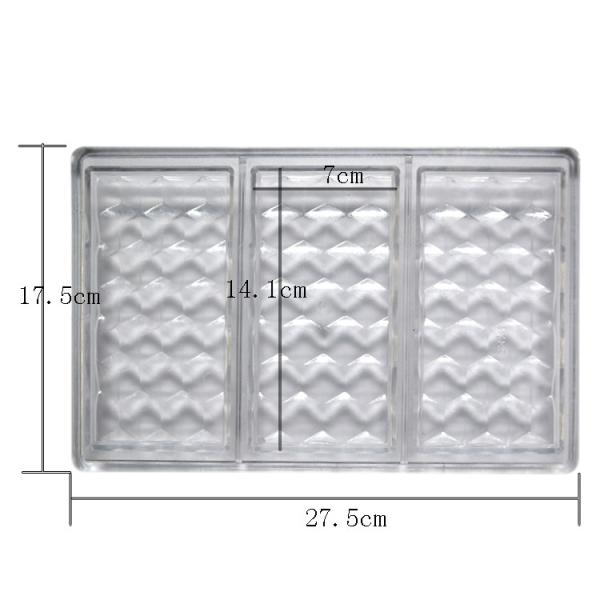 Quality Household Rectangular Custom Chocolate Molds Polycarbonate DIY Customized for sale