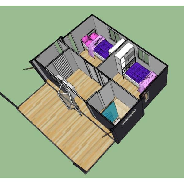 Quality Easy Disassemble Expandable Container House With Steel Structure / Galvanized for sale
