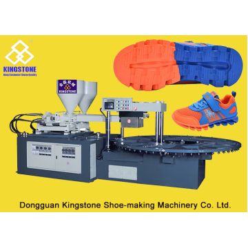 Quality Automatic Single / Double Color Shoe Sole Making Machine Two Density for sale