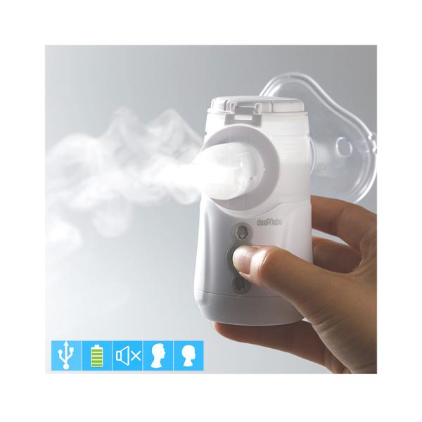 Quality Piezoelectric USB Battery Powered Nebulizer Machine Aerosol Inhaler Double for sale