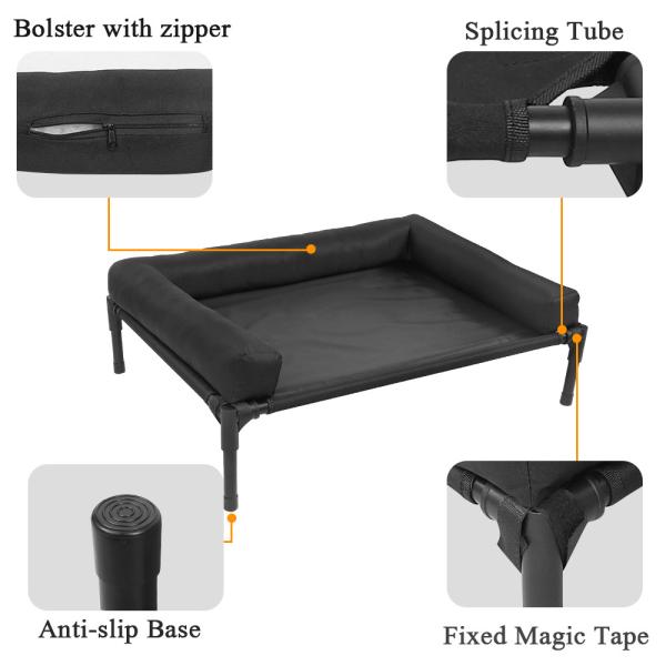 Quality 36in Cooling Elevated Outdoor Dog Bed 190T PU Breathable for sale