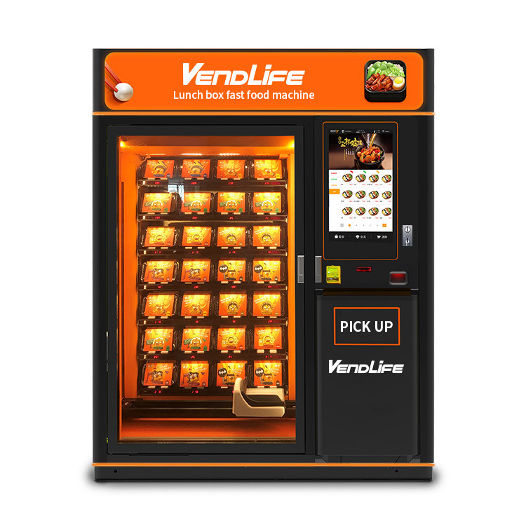 Quality healthy Automatic Hot Food Vending Machine 192pcs With touch Screen for sale