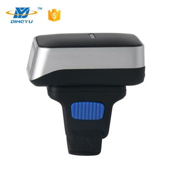 Quality Wireless Bluetooth Finger Barcode Scanner , Smart Phone / Tablet 1D Ring Barcode for sale