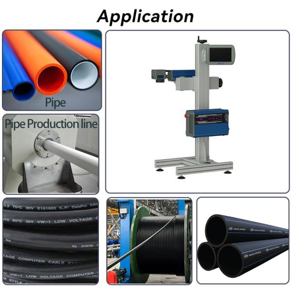 Quality Metal Fiber Laser Marking Machine 20W 30W 50W 100W For Pipe for sale
