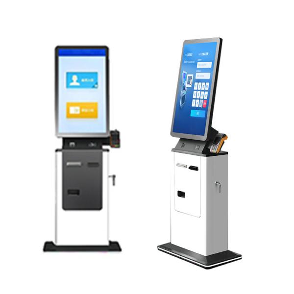 Quality Interactive Check In Counter Kiosk With Touchscreen Card Reader Power for sale