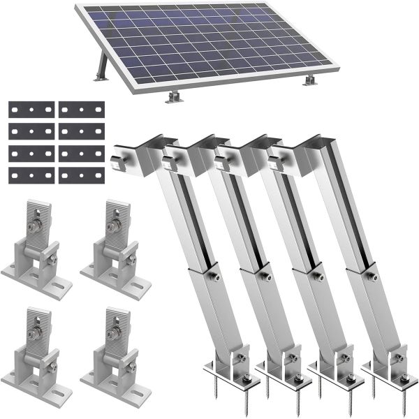 Quality Ground Solar Panel Mounting Bracket Anodized Adjustable Support for 25 Years Life Span for sale