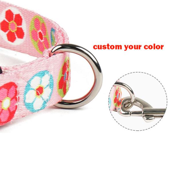 Quality Custom Leather Dog Collars And Leashes Set Striped Harness Collar Leash Set for sale
