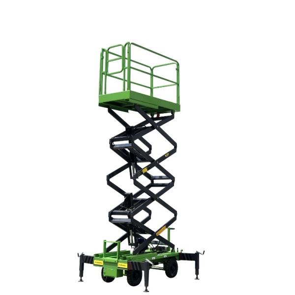 Quality 7.5 Meters Manual Pushing Mobile Scissor Lift X-Lift Platform 500Kg for sale