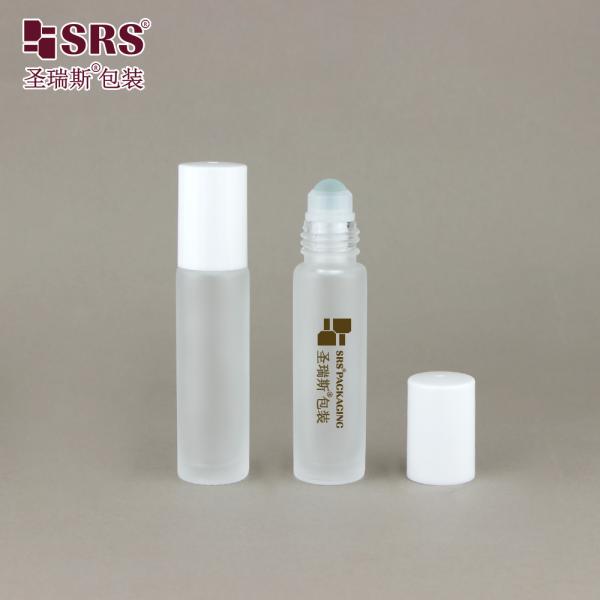 Quality BLPM-10ML Matte Finished Clear Frosted Glass Roller Ball Bottle For Perfume Essential Oil Nail Care Oil Packaging No Leakage Wholesale for sale