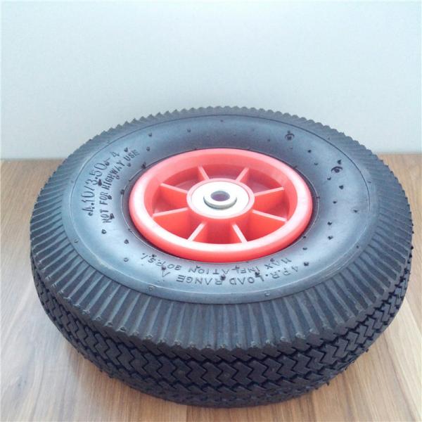 Quality 350-4 10 Inch Solid Rubber Wheels Plastic Rim for sale
