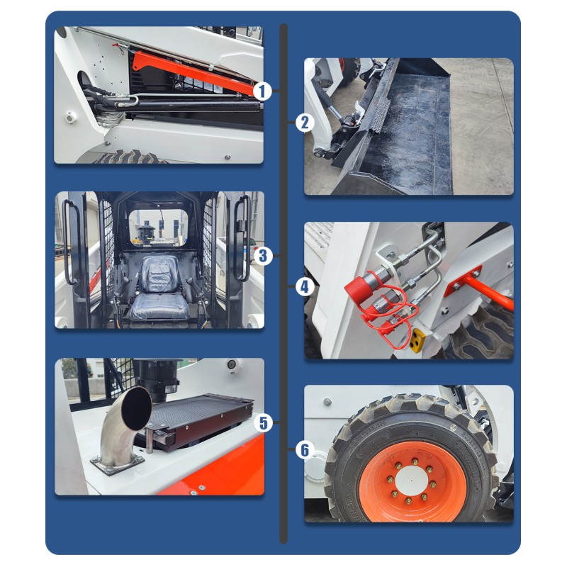 Machine Brand Factory New Cheapest Mini Loaders Small Wheel Loader Mini Skid Steer Full Assistive Devices
