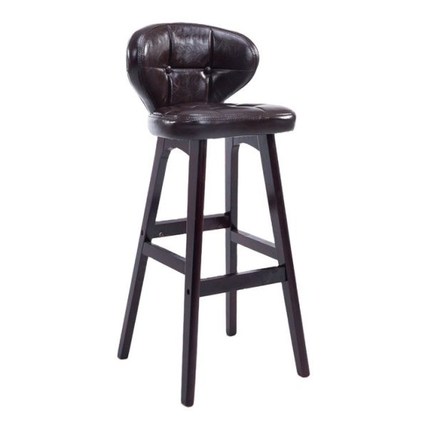 Quality Mail packing Y Modern Antique Upholstered Wooden Bar Chair Stools Leather High Chair for Bar Table at Affordable for sale