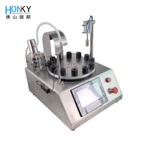 Quality 2400 BPH Cosmetic Ampoule Filling Machine with Ceramic Pump and Desktop Design for sale