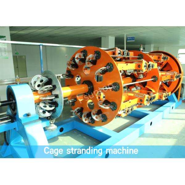 Quality 120mpm Breakout Fiber Optic Cable Production Line Cage Stranding Type for sale