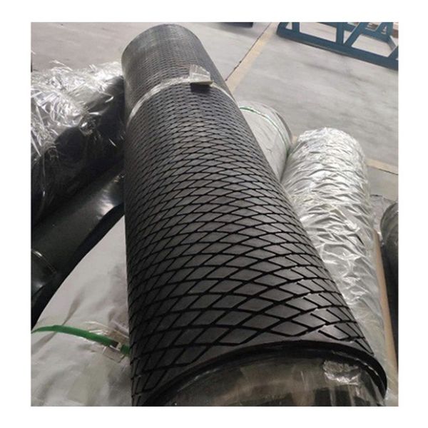 Quality Diamond Grooved Rubber Pulley Lagging for sale