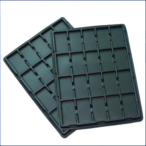 Quality 5mm 10e6 ohms ESD component HIPS Antistatic Blister Tray for sale