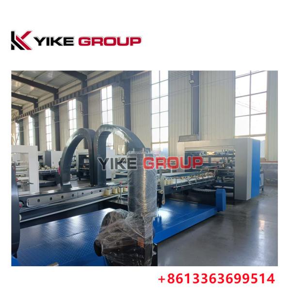 Quality Automatic Carton Box Folder Gluer Machine, Corrugated Box Folding Machine 180m for sale