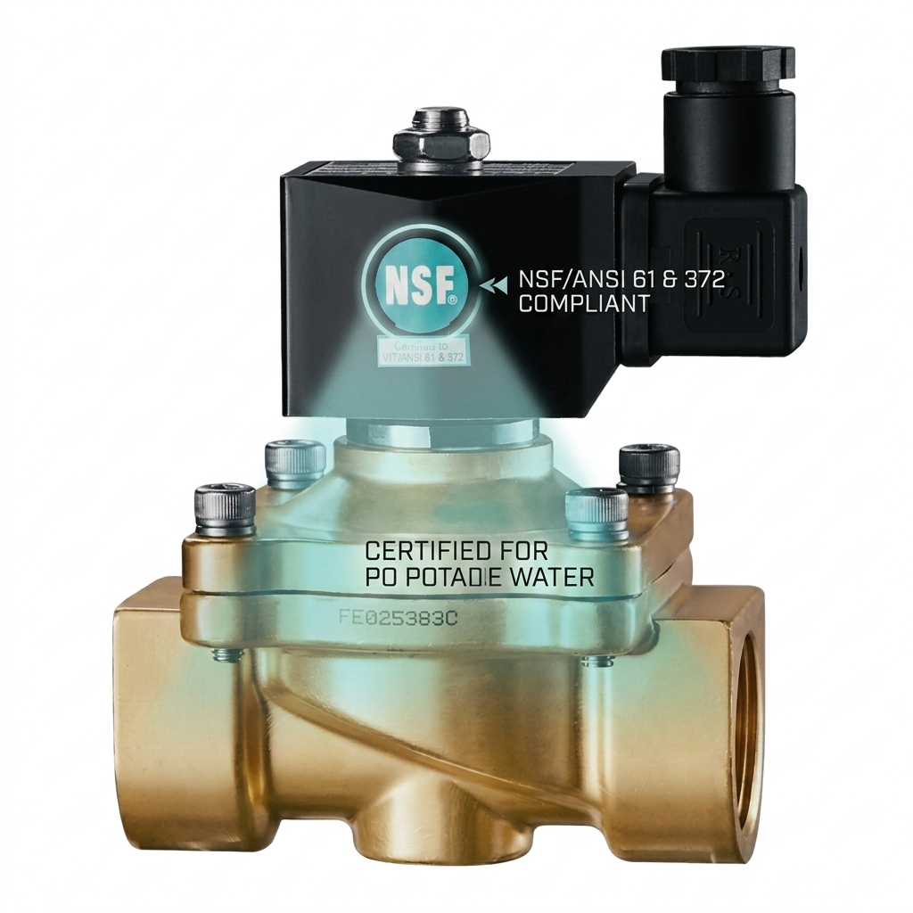 Quality Zero Differential Pressure UL Certified Plastic Water Solenoid Valve PA66 Body for sale