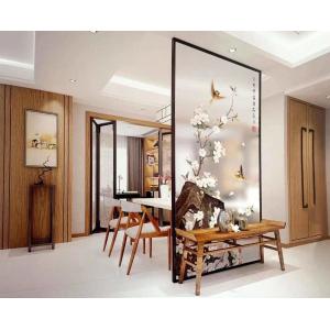 Quality Screen Partition Tempered Art Glass Carving Laminated Wire Glass for sale