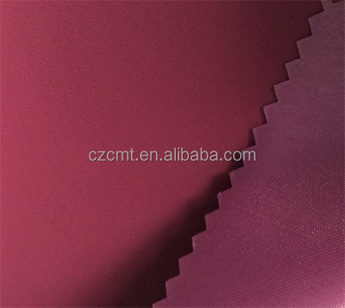 Quality 350-500gsm Plain Style Polyester Microfiber Fabric with Foam PVC Backing for sale