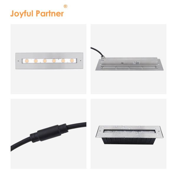 Quality 6W Linear LED Underwater Light IP68 12-24VDC Input Square LED Pool Light With for sale