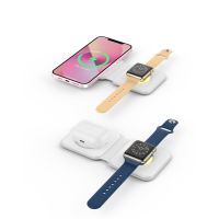 Quality Night Light Style 2In1 Folding Wireless Travel Charger Fast Charging 15W for sale