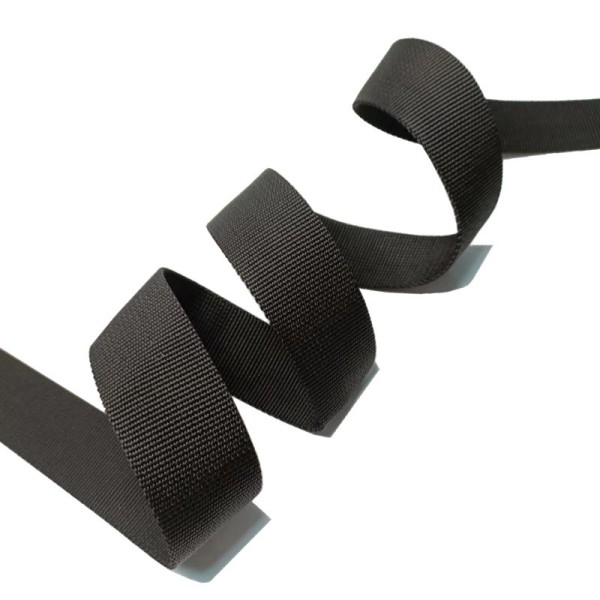 Quality Black Plain Weave PP Webbing Polypropylene Thick Webbing For Backpack Diy Belt for sale