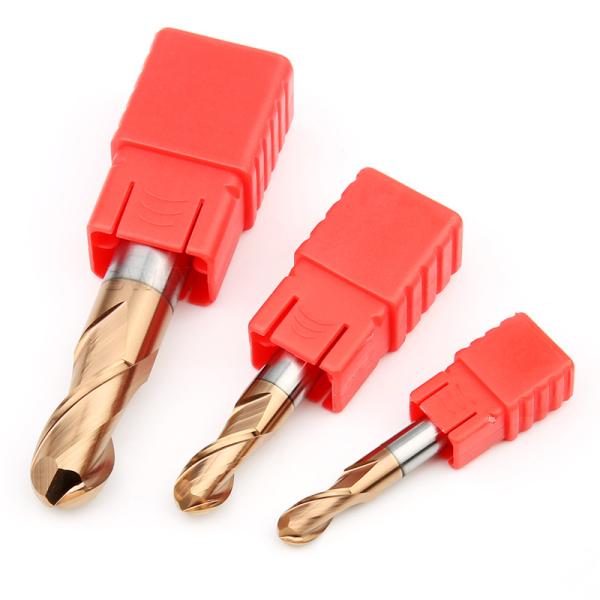 Quality Custom Carbide Ball Nose End Mill 2 Edge Tungsten For Steel Cutting Tools for sale