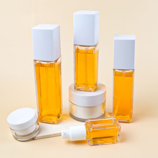 Quality 80ml Plastic Square Bottles Clear Transparent Portable Empty Perfume Bottle for sale