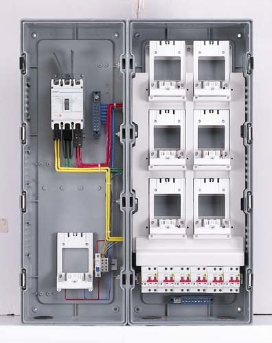 Quality Smart Outside Electric Meter Box Covers , Surface Mounted Meter Box High Voltage for sale