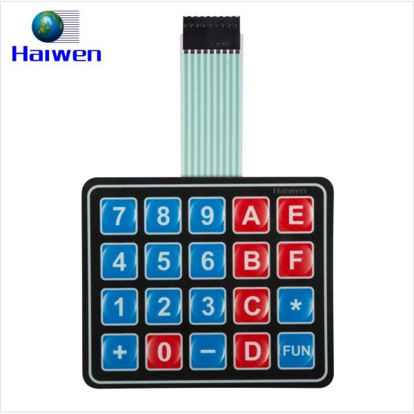 Quality Embossed Metal Dome Membrane Switch With LED for sale