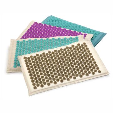 Quality Lotus Spike Electric Back Massager Accupressure Mat Linen Fabric Material for sale