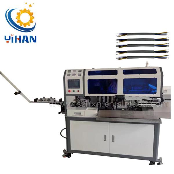 Quality Double Head Round Sheath Multi-Core Wire Cutting Stripping Twisting Dipping for sale