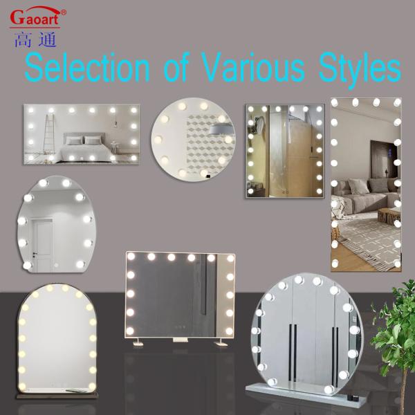 Quality Fashionable Design Style Individual Carton Packing Large Lighted Light Espejo for sale