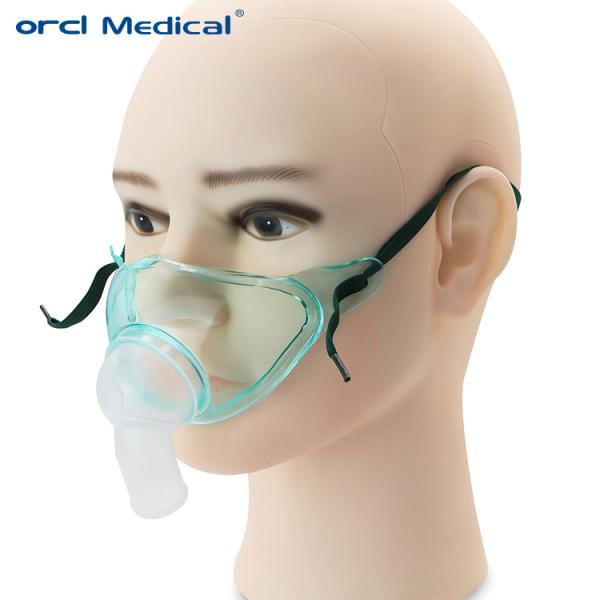 Quality Plastic PVC Disposable Tracheostomy Oxygen Mask 3 years Warranty for sale